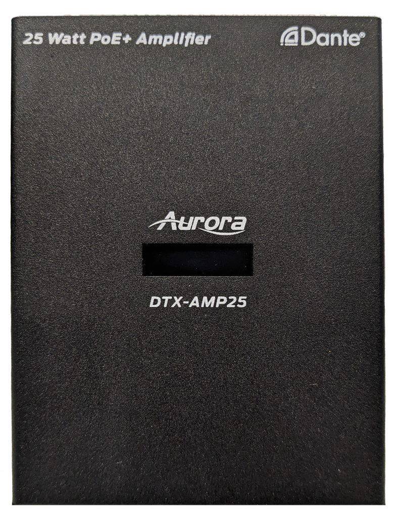 Aurora Dante 25 Watt PoE+ Amplifier | A.P. Technologies Pty Ltd